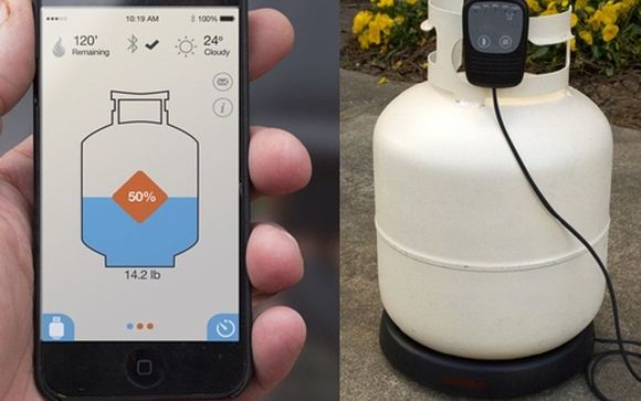 GasWatch Bluetooth enabled propane tank level indicator by Tvl ...