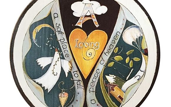 Loving heart Lazy Susan by hilde's whimsical art in Charlotte, NC ...