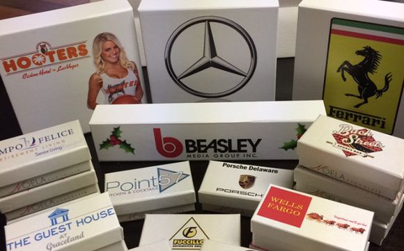Personalized with you business logo and filled with decadent sweets by ...