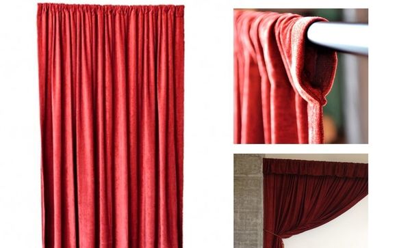 Custom Fire Rated 100% Polyester Velvet Curtain Panels (PASS NFPA 701 ...