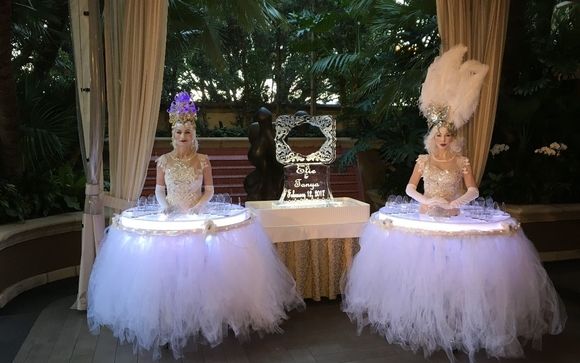 Human Strolling Tables & Champagne Skirts by Tribute Productions Talent ...