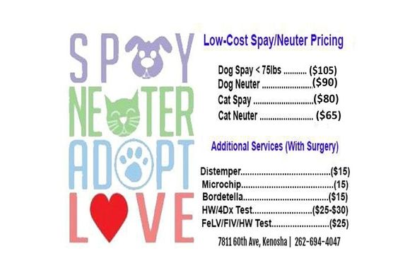 LOW COST SPAY-NEUTER CLINIC by Safe Harbor Humane Society in Kenosha ...