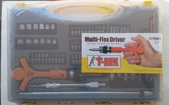 T-REX Multi-Flex Driver Ratcheting 83 piece Tool kit by T-REX Tool ...