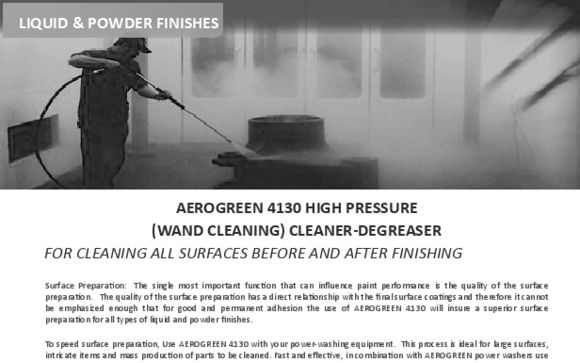 AEROGREEN 4130 High Pressure Cleaner-Degreaser by Hi-Lite Solutions ...
