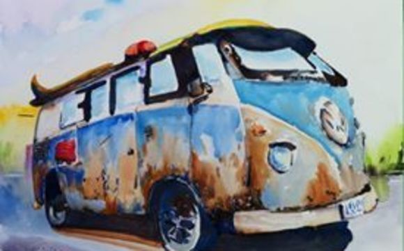 Short Cruise Microbus by Terri Rodstrom Fine Art in Langford, BC ...