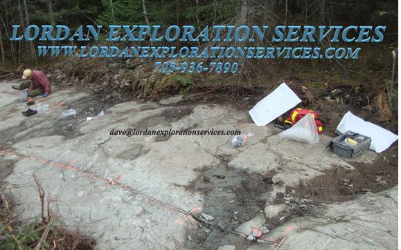 Channel Sampling by Lordan Exploration Services in Espanola Area ...