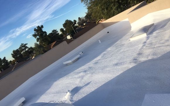 Flat roof coating by Scott Roofing Company in Phoenix, AZ - Alignable