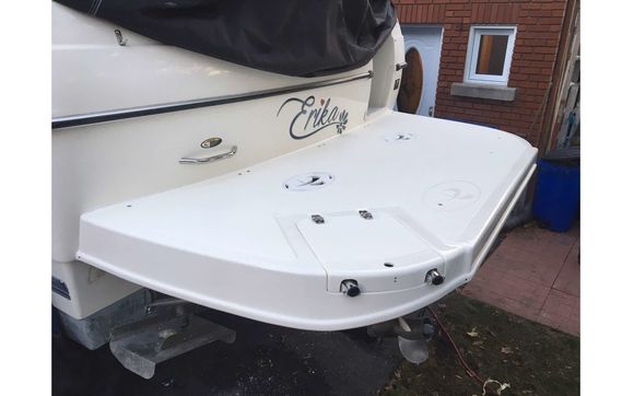 Custom made swim platforms by Blu Water Lifts And Marine in Brechin, ON ...