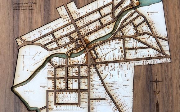 Chagrin Falls Street Map by Kuht Studio, LLC in Chagrin Falls, OH ...