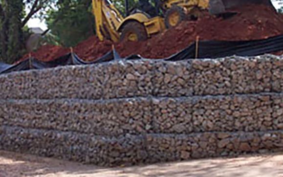 Gabion Basket Retaining Walls and Stormwater Baffles by Fortress Walls ...