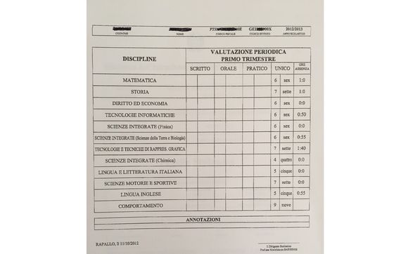 CERTIFIED ITALIAN-ENGLISH TRANSLATIONS OF ACADEMIC TRANSCRIPTS by RMB ...