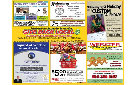 9x12 BILLBOARD Co-op Postcard by Give Back Local in Galesburg, IL ...