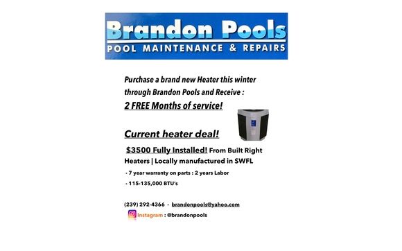 Pool Heaters by Brandon Pools in Cape Coral, FL - Alignable
