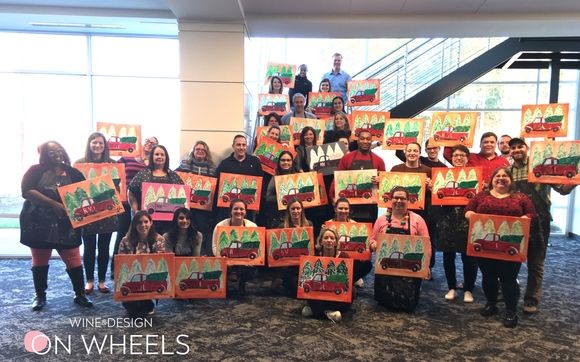 Painting on Location for Fun Team Events by Wine & Design Charlotte in ...