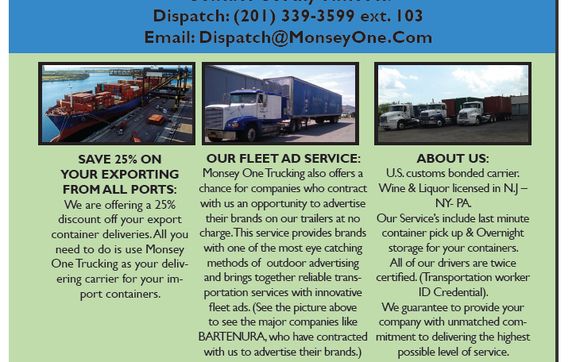 Monsey One Trucking - Carteret, NJ - Alignable