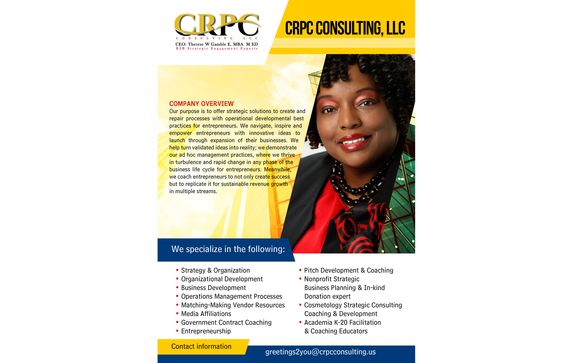 Business Flyer for Services Offerings by CRPC Consulting, LLC dba ...