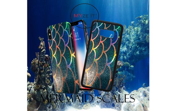 Mermaid Scale Cell Phone Case by CustoMYzeCases.com in Aurora, CO ...