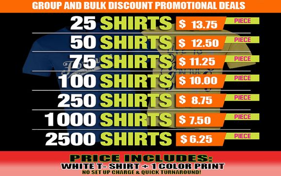 Bulk pricing by Moe's Custom Graphics, LLC in Crestview, FL - Alignable