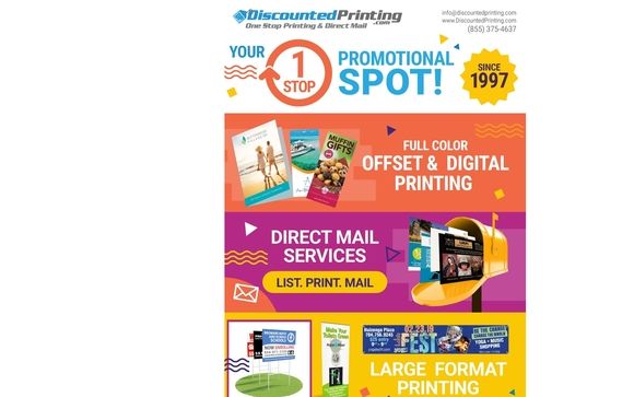 Offset & Digital Printing, Direct Mail, Large Format Printing & Promotional Items by Discounted ...