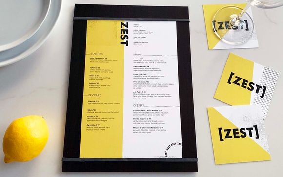Zest Branding & Menu Design by Jenna Habig Bundgard: BeSpoke Design in ...