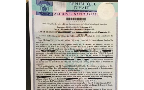 USCIS FRENCH DIVORCE DECREE TRANSLATIONS $45 by RMB PREMIERE SERVICES ...