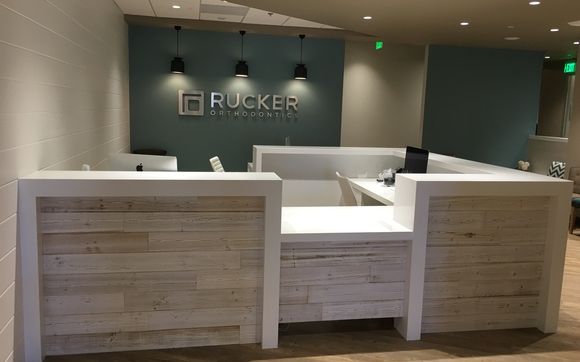 Reception Desk, Custom Commercial Cabinets by N K Cabinets, Inc. in Los ...