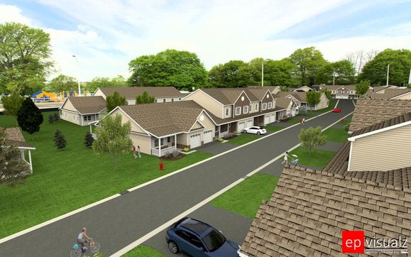 A promotional rendering for a new housing development. by EP Visualz ...