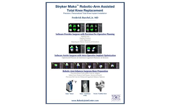 Partial & Total Knee Replacement: Frederick F. Buechel, Jr. MD: Stryker ...