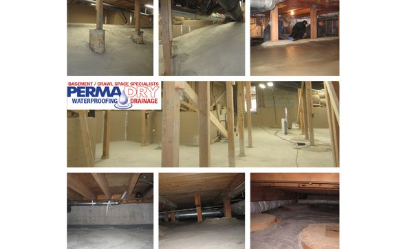Drainage and Waterproofing/ crawl space concrete by Perma Dry ...