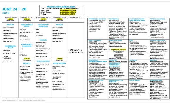 Recruitment Calendar by Workforce1 in New York, NY - Alignable