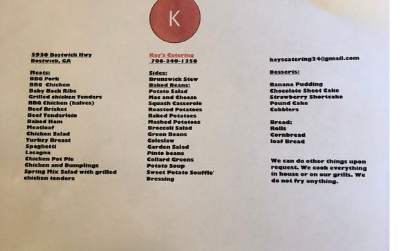 Catering by Kay’s Catering in Bostwick Area - Alignable