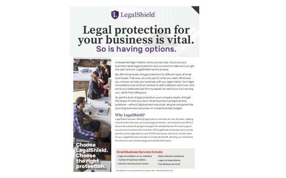 B2B Small Business Plan by LegalShield Independent Associate Nathaniel ...