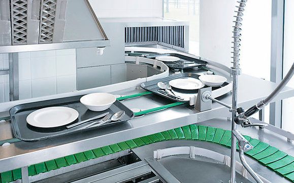 Commercial Kitchen Tray Conveyor Belt Equipment Repair by Food Service ...