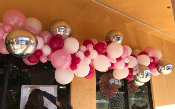 Organic balloon swag plus all kinds of balloons by Masquerade and ...