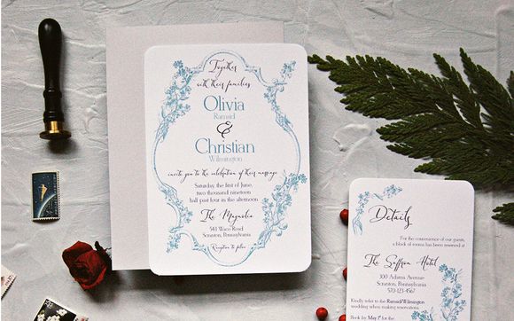 Semi-Custom Wedding Invitations by Santina Amendola Design in Mountain ...