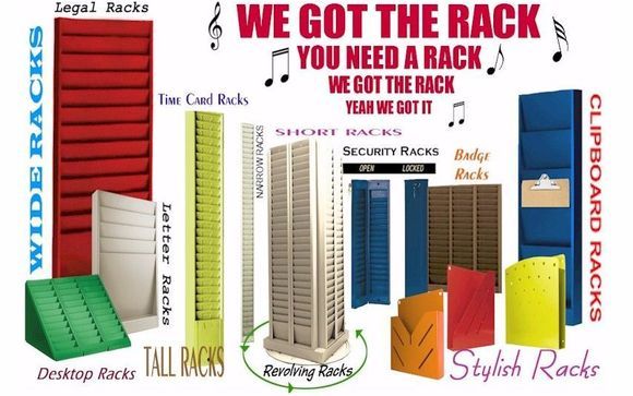 Steel Racks for Time Cards, Badges, Work Orders by Express Time Systems ...