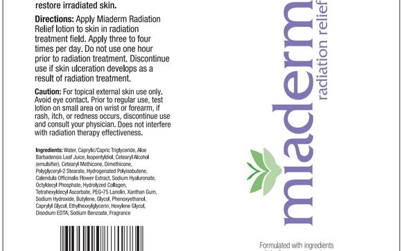 Miaderm Radiation Relief Lotion by Miaderm at Aiden Industries, LLC in ...