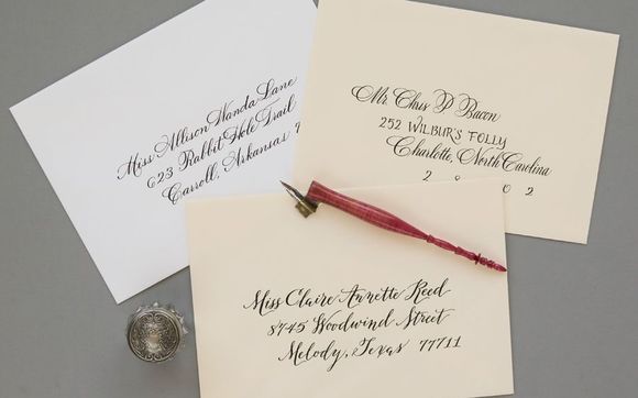 Envelope Addressing by PenDance Calligraphy Studio in Houston, TX ...