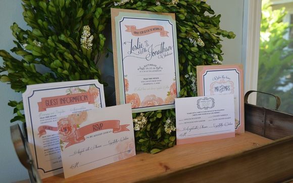 Custom Wedding Invitation Design by Kelly Graves Design in Dewey Area ...