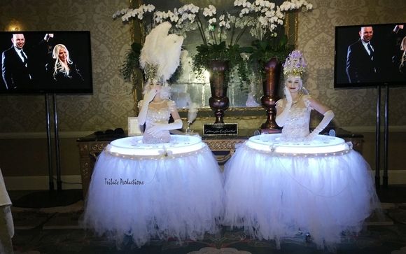 Human Strolling Tables & Champagne Skirts by Mrs. Bella's Dolls ...