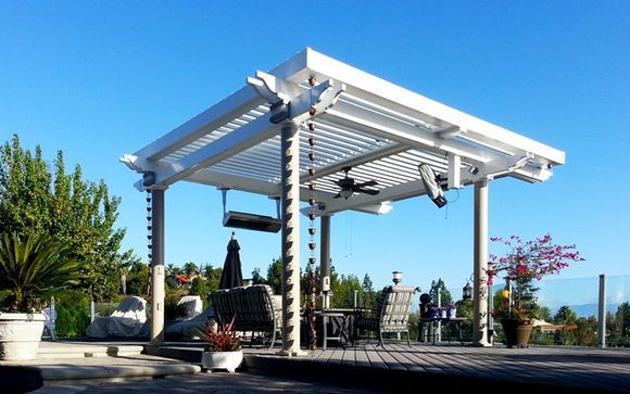 Adjustable Louver (Motorized) Patio Cover by Vinyl Concepts in Thousand ...