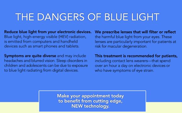 Dangers of Blue Light by Sunrise Specialty Lens & Dry Eye Institute in Sunrise, FL - Alignable