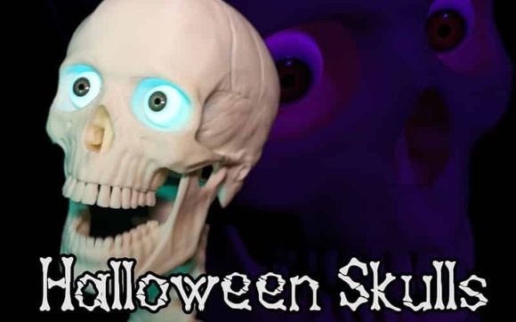 Animatronic 3 Axis Talking Skull Halloween Prop by Halloween Skulls in ...