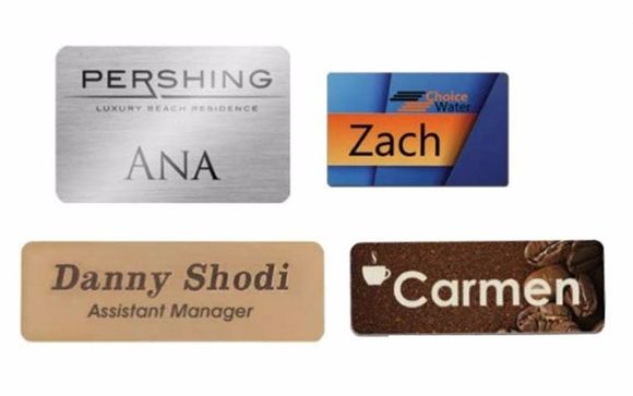Name Badges by Awards & More Laser Engravables LLC in Montverde Area ...