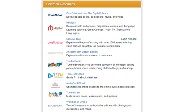 Free Library Cards for Texas Residents by Mammen Family Public Library ...