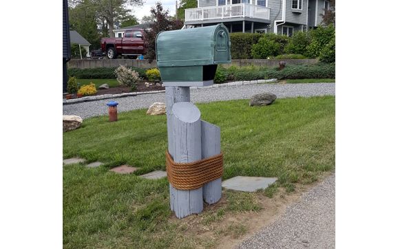 Nautical mailbox posts by R.A.M. Construction in Jamestown, RI - Alignable