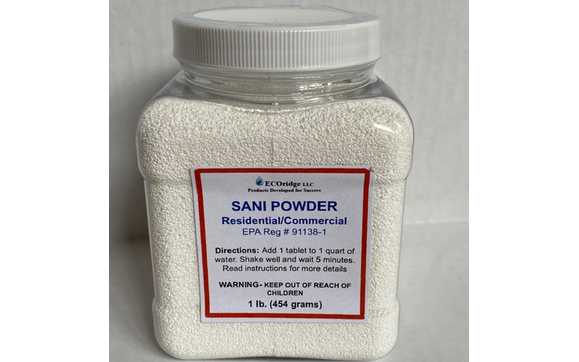 Sani-Powder EPA Registered as a Disifectant by NewWay Anolyte in La ...