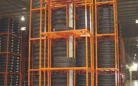 Stackracks and Pallet Racking for tires, Wheels, Rims, Auto Parts, Auto ...