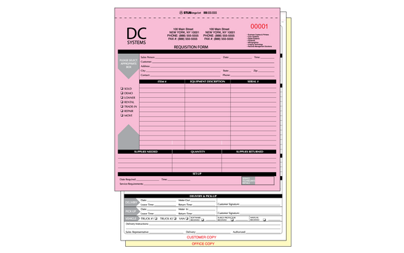 Snap-Out or Unit Set Forms by Short Run Forms Inc in Bohemia, NY ...