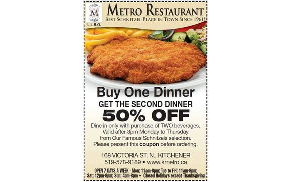 Metro Restaurant - Kitchener, ON - Alignable
